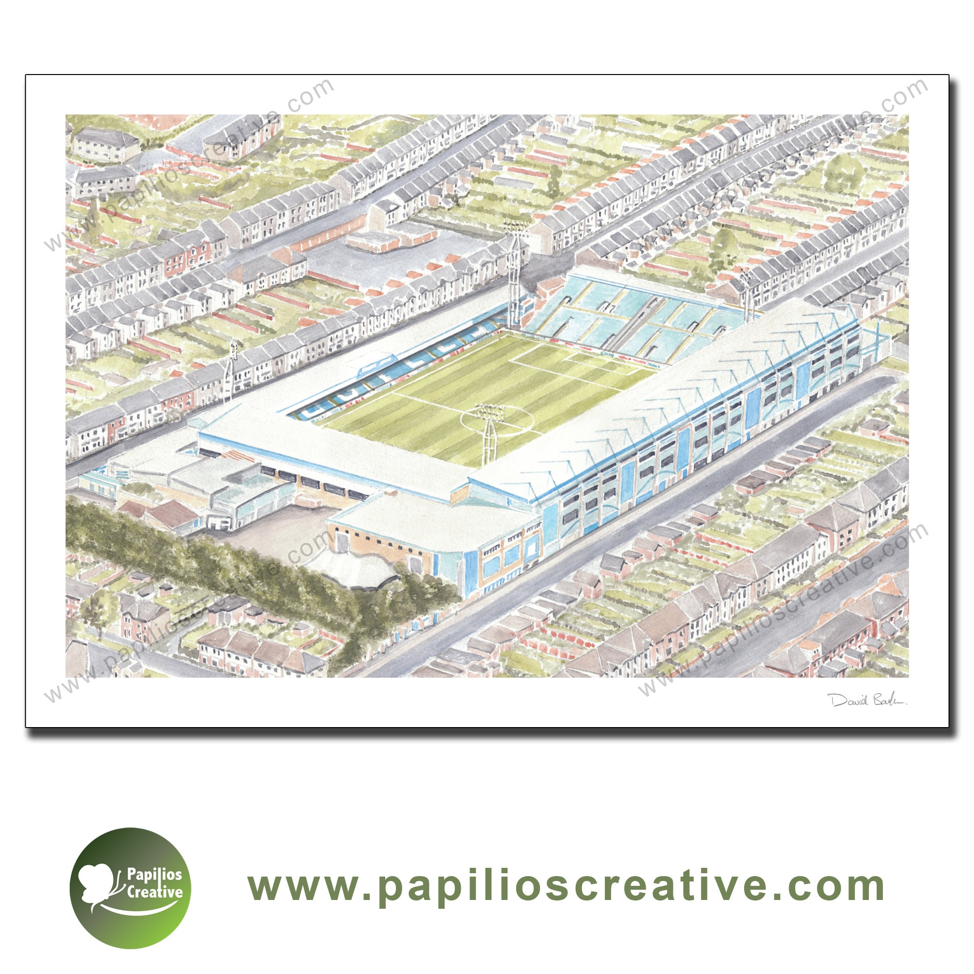 Gillingham FC Priestfield Stadium Aerial View Fine Art - Etsy