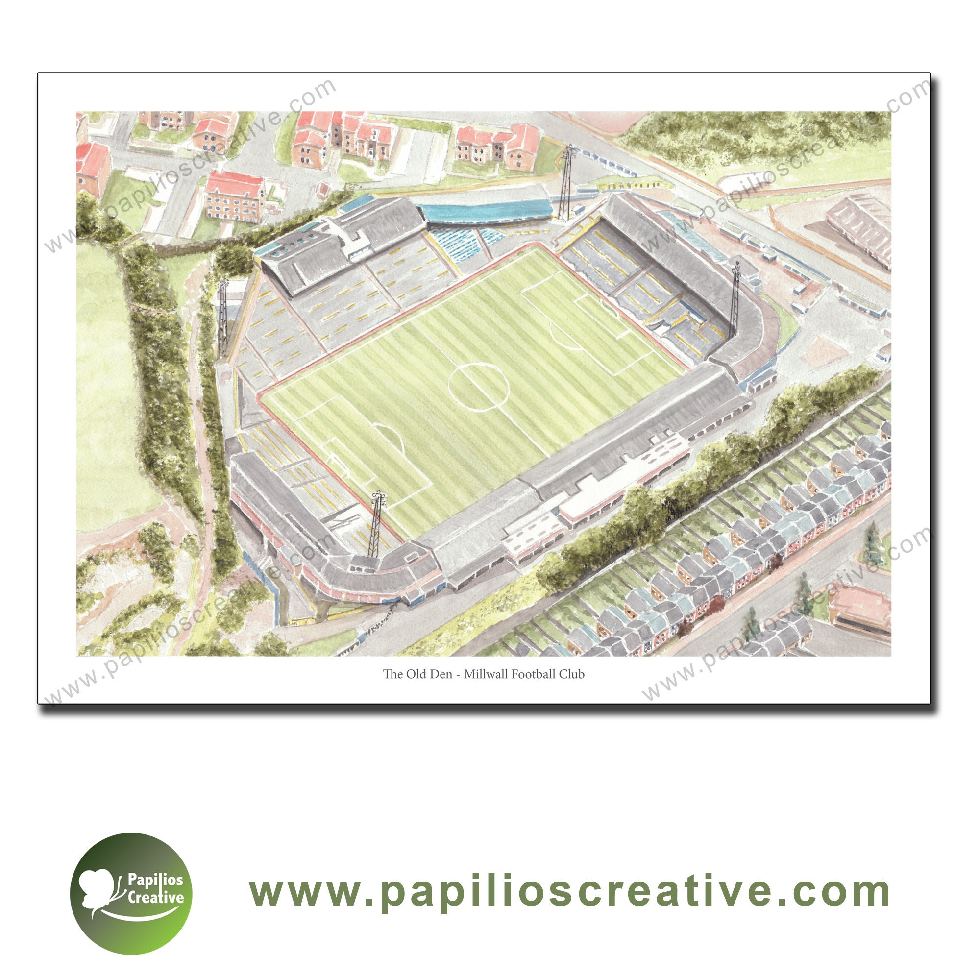 Art & Collectibles The Den Stadium Fine Art A4 Framed Print Millwall ...