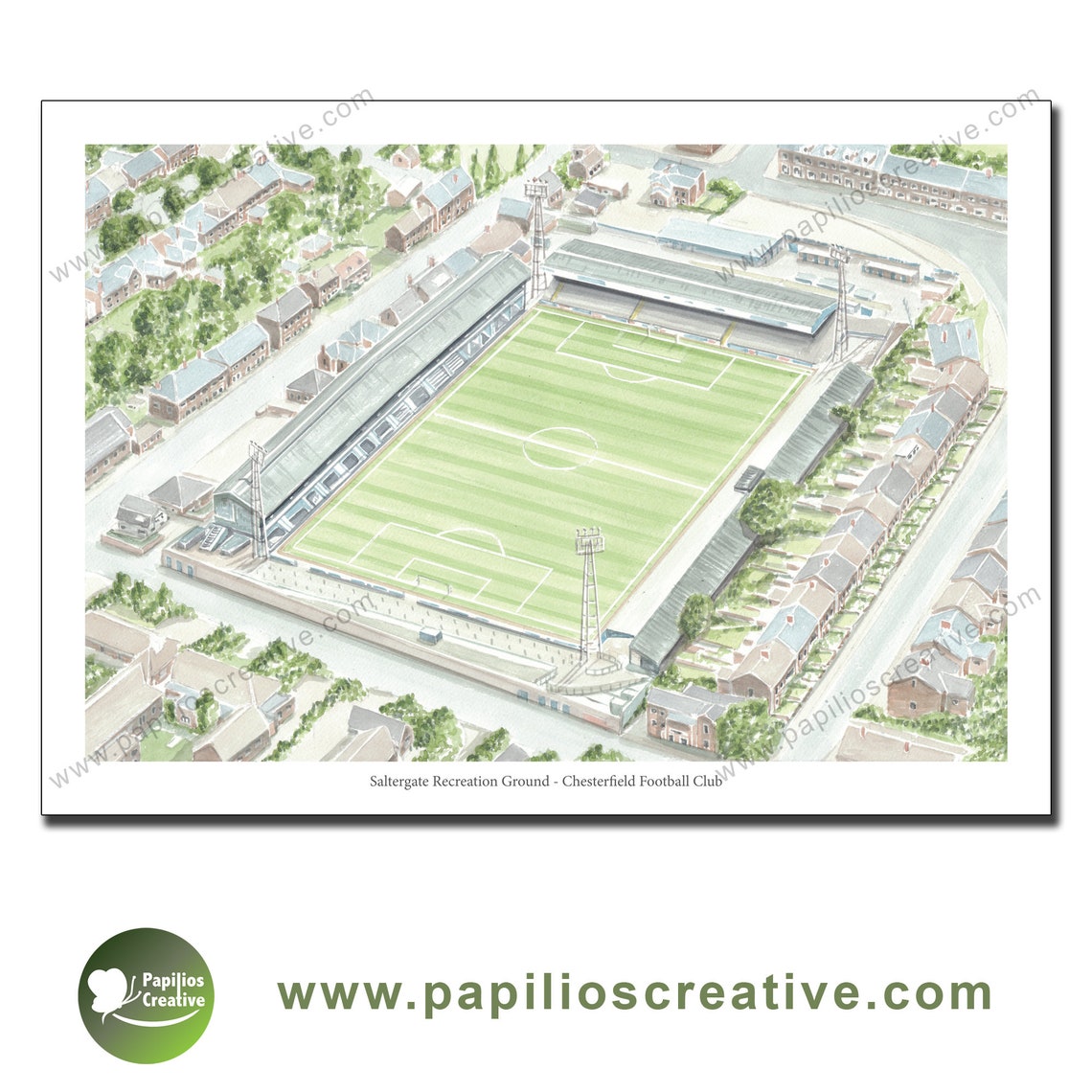 Chesterfield Football Club Saltergate Recreation Ground | Etsy