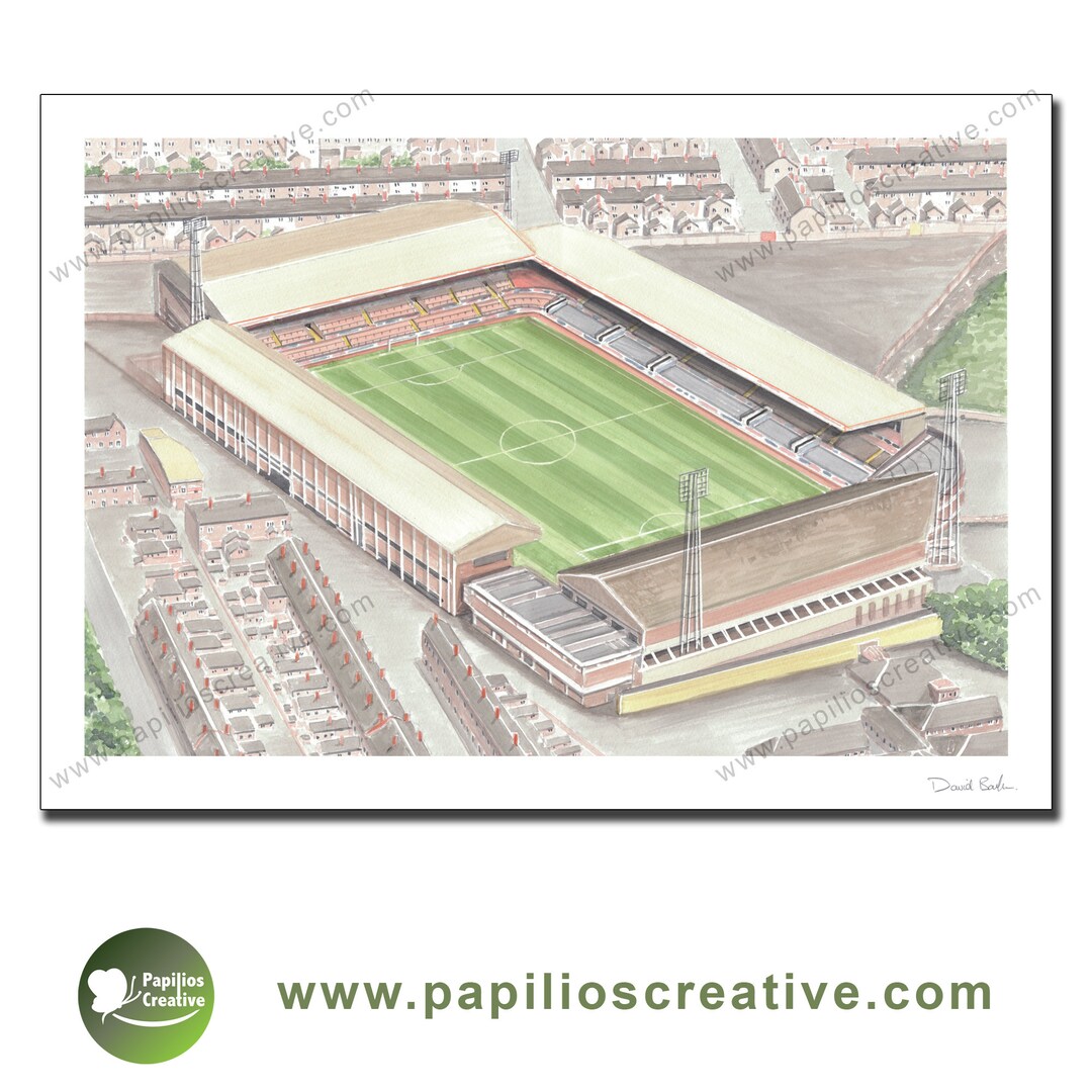 Stoke City FC - the Victoria Ground - Fine Art Watercolour Limited ...