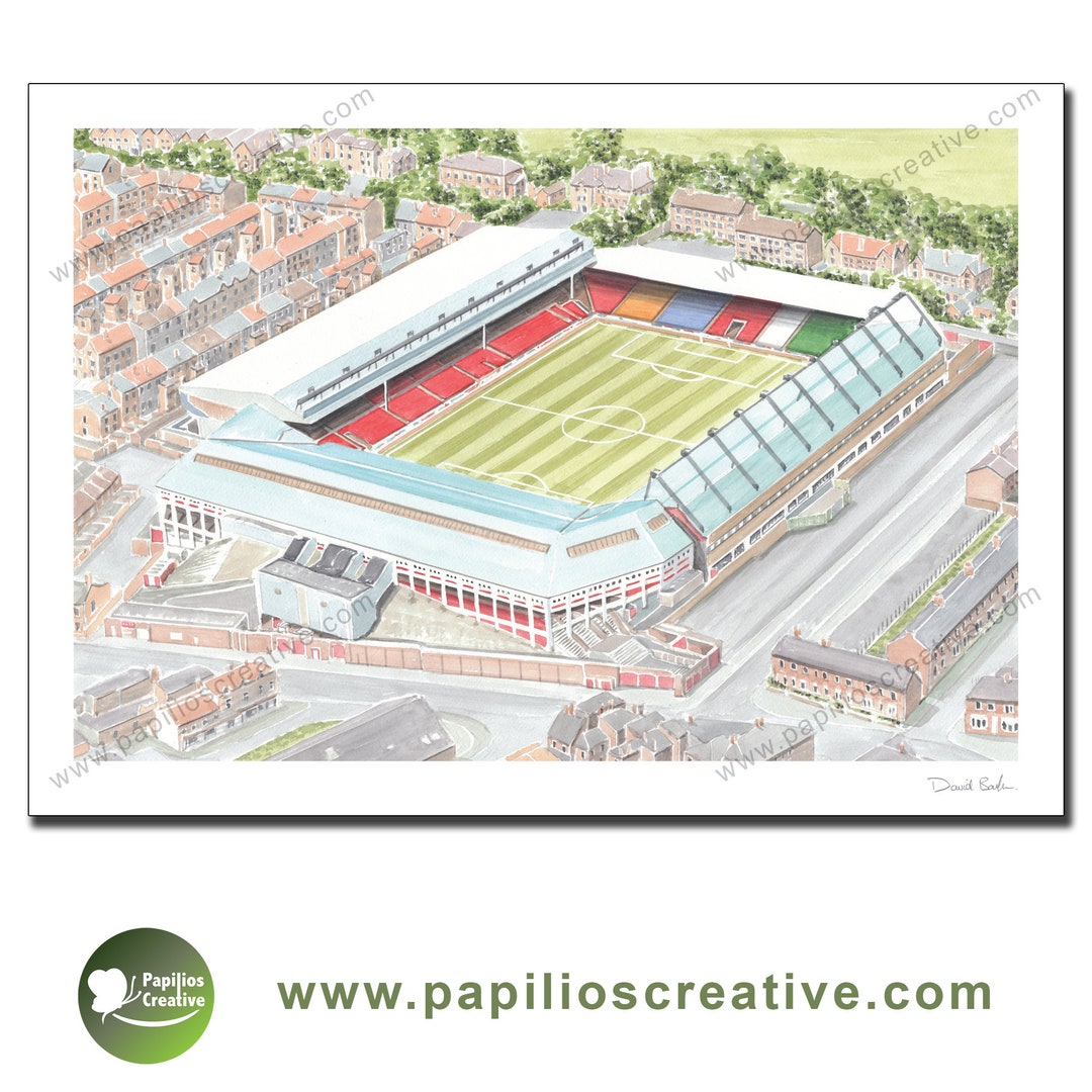 Liverpool FC Anfield 1980s Fine Art Watercolour Limited Edition Poster ...