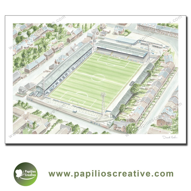 Chesterfield Football Club Saltergate Recreation Ground Fine Art ...