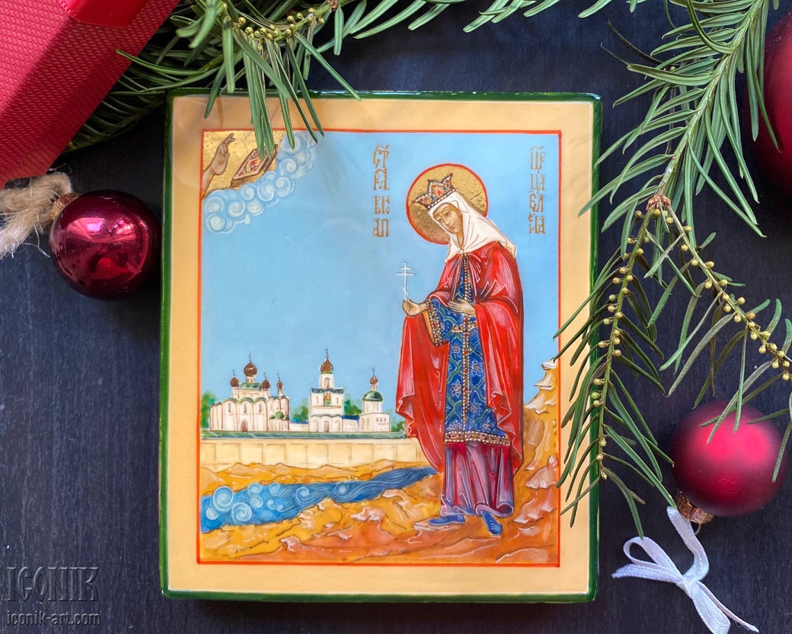 St Helena 100% Handpainted Orthodox Icon Santa Elena - Etsy