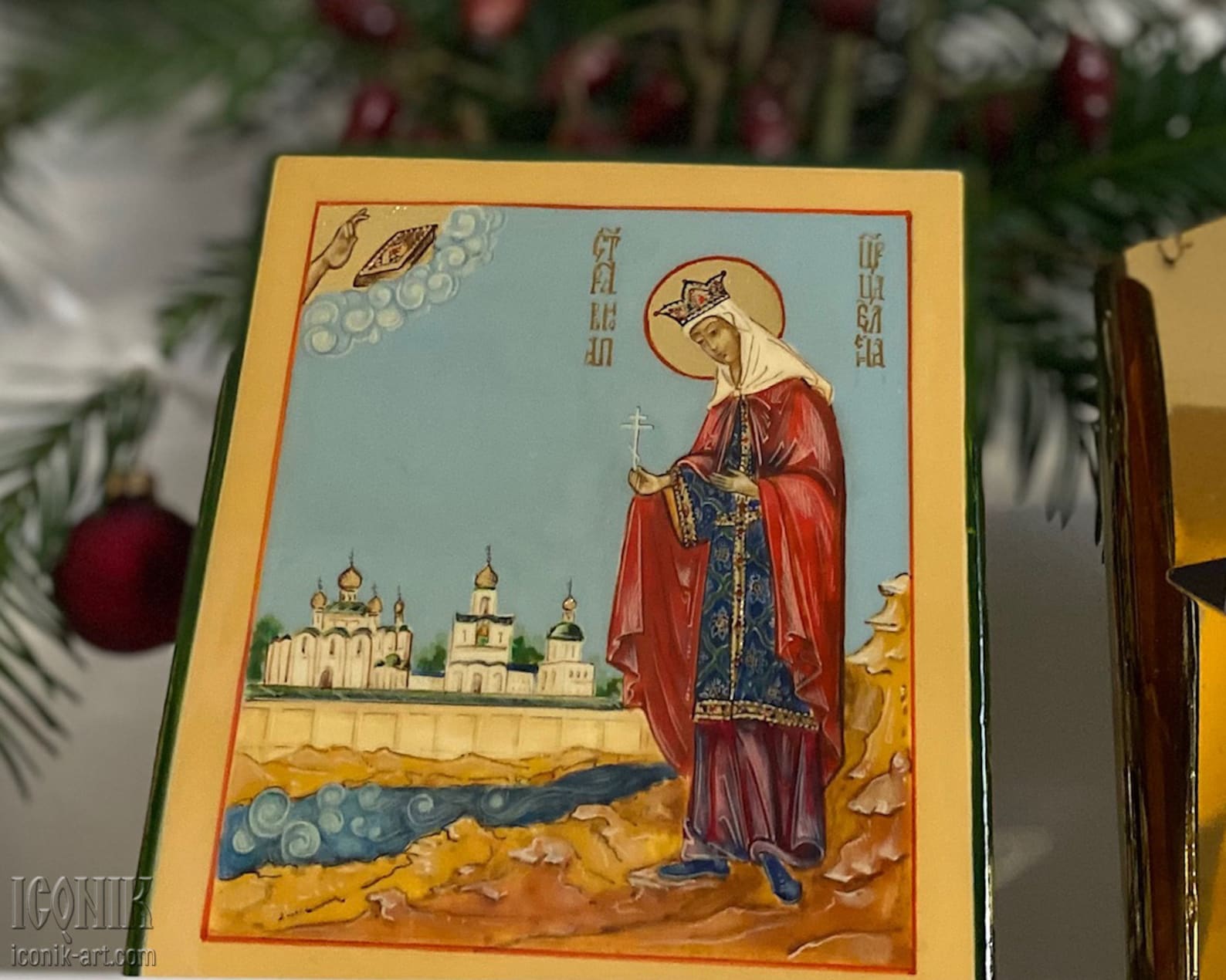 St Helena 100% Handpainted Orthodox Icon, Santa Elena Russian and ...