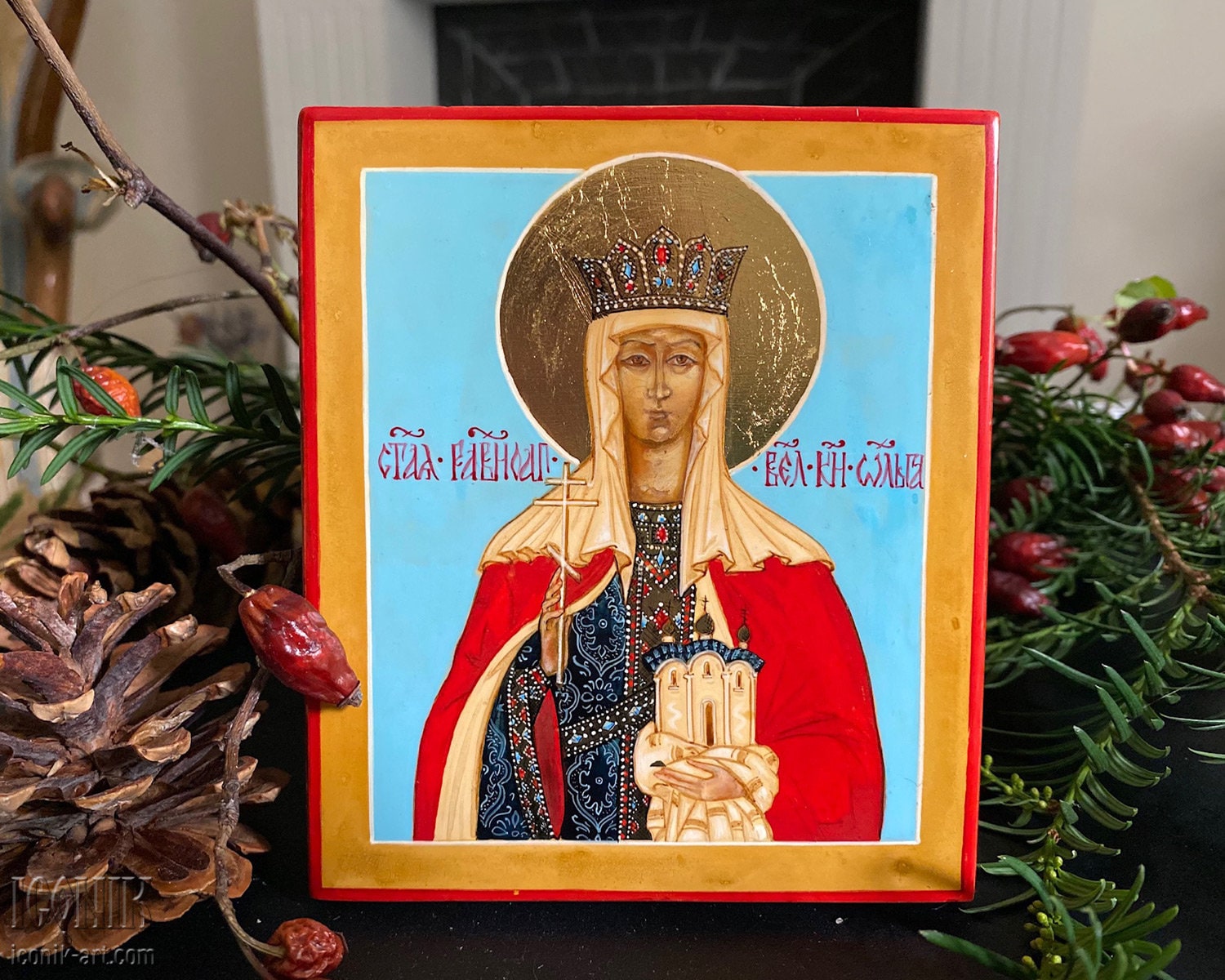Saint Olga Orthodox Icon of Olga of Kiev, Ukrainian and Russian Saint ...