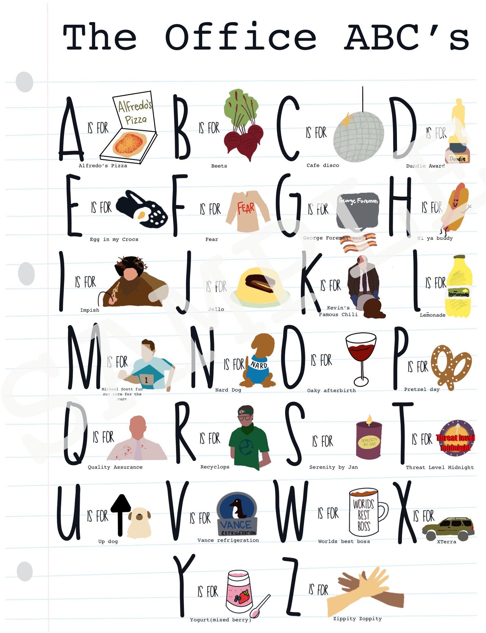 The Office Abcs Digital Art Etsy the-office-abcs-digital-art-etsy