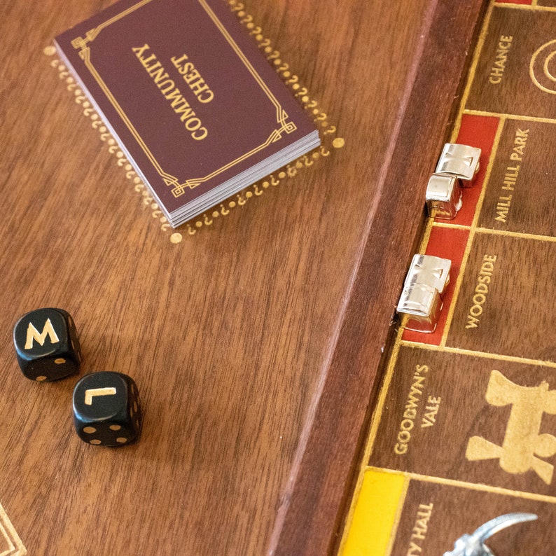 Bespoke Luxury Wooden Monopoly Board | Etsy
