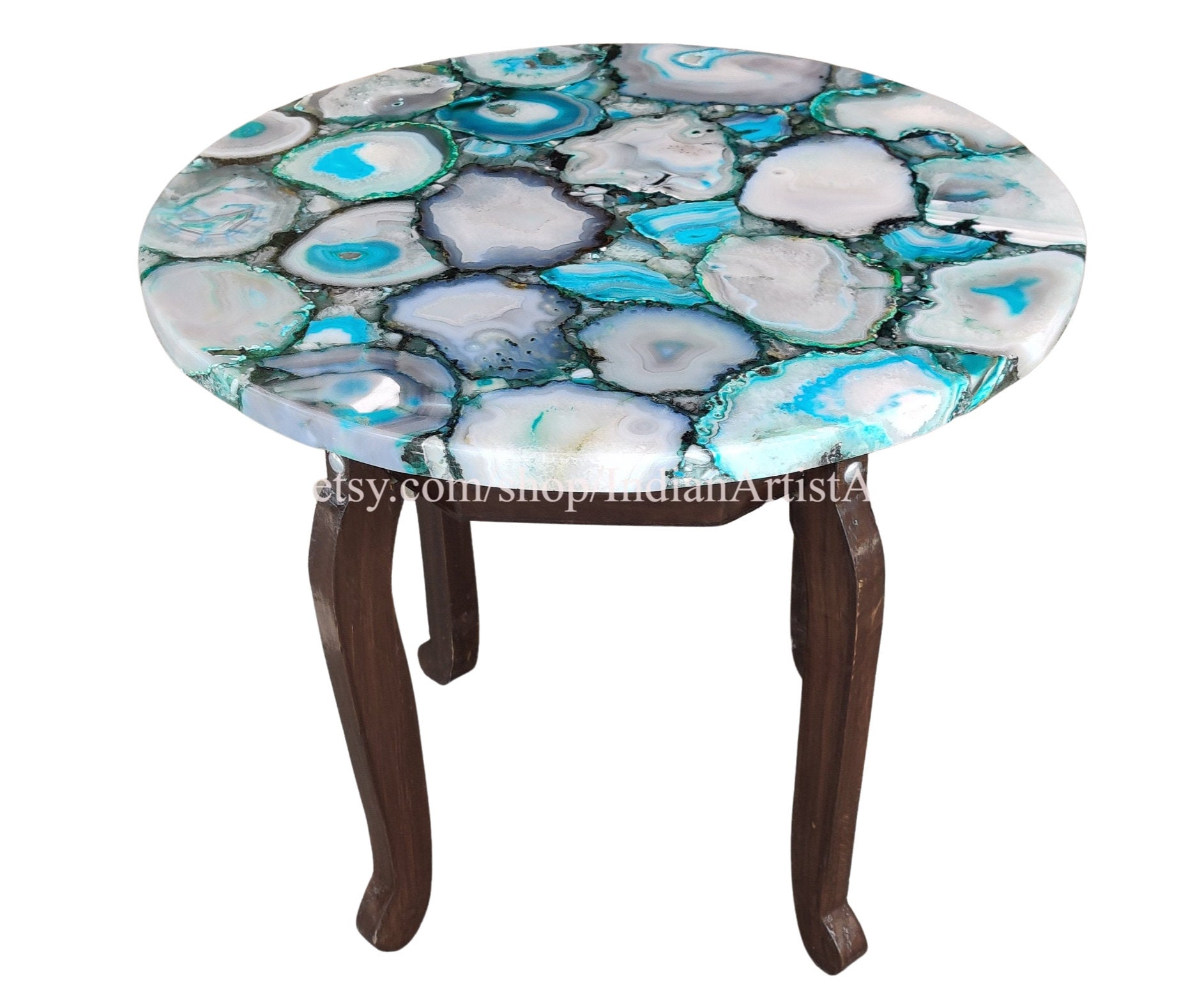 Agate Table for Home Décor | Etsy