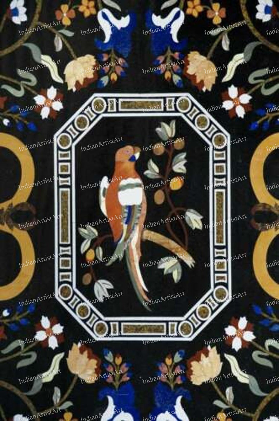 Black Marble Dining Table Top / Custom Made Dining Table Top - Etsy