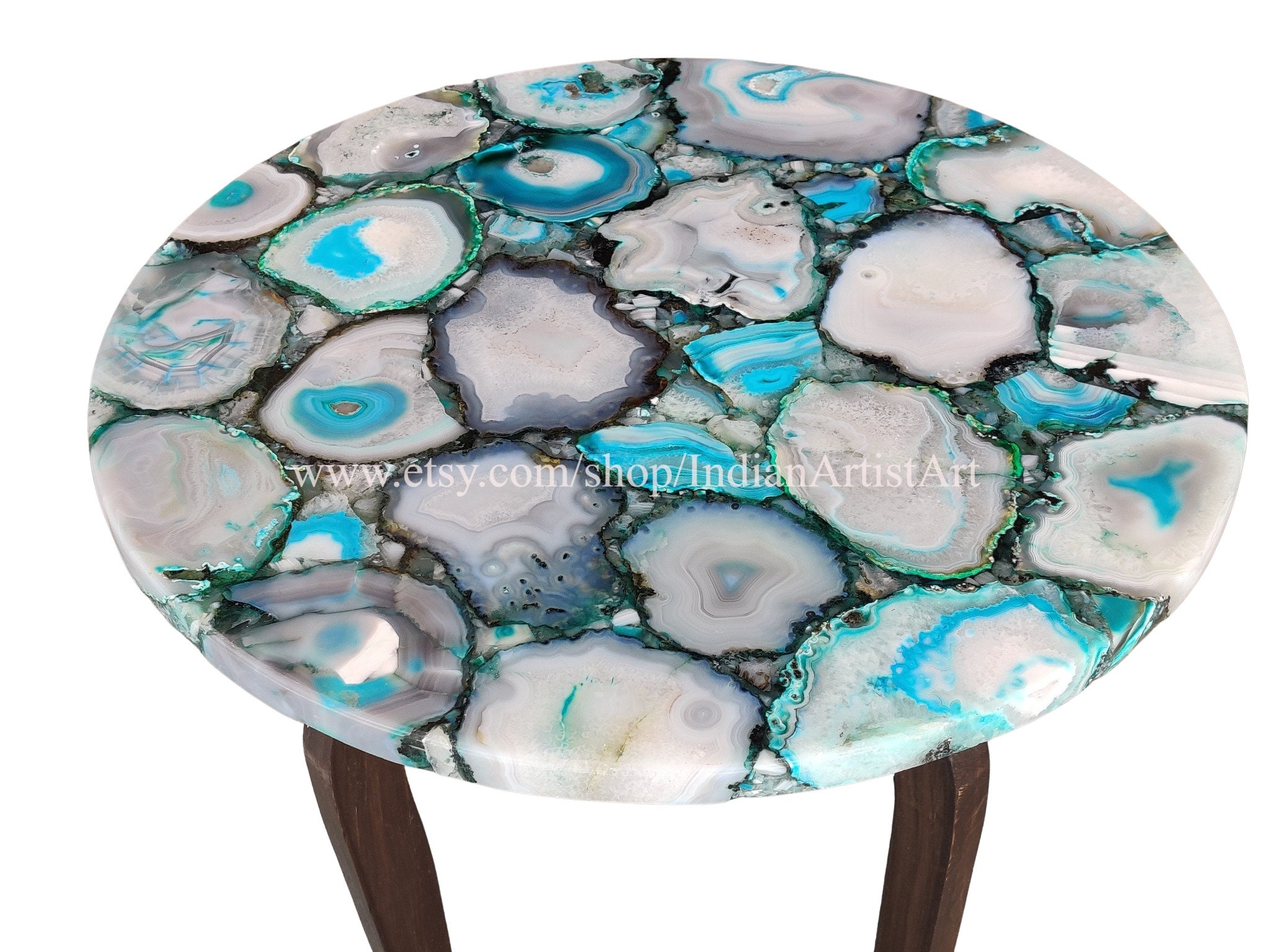 Agate Table for Home Décor | Etsy