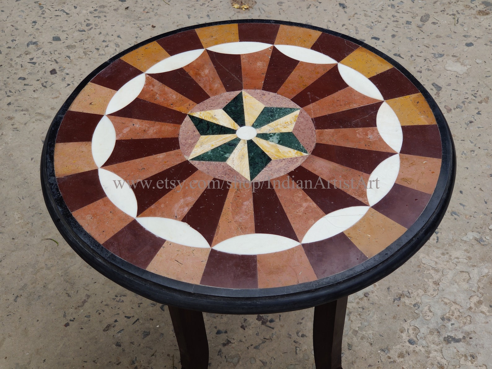 Abstract Design Stone Tabletop for Balcony Decoration / Black - Etsy