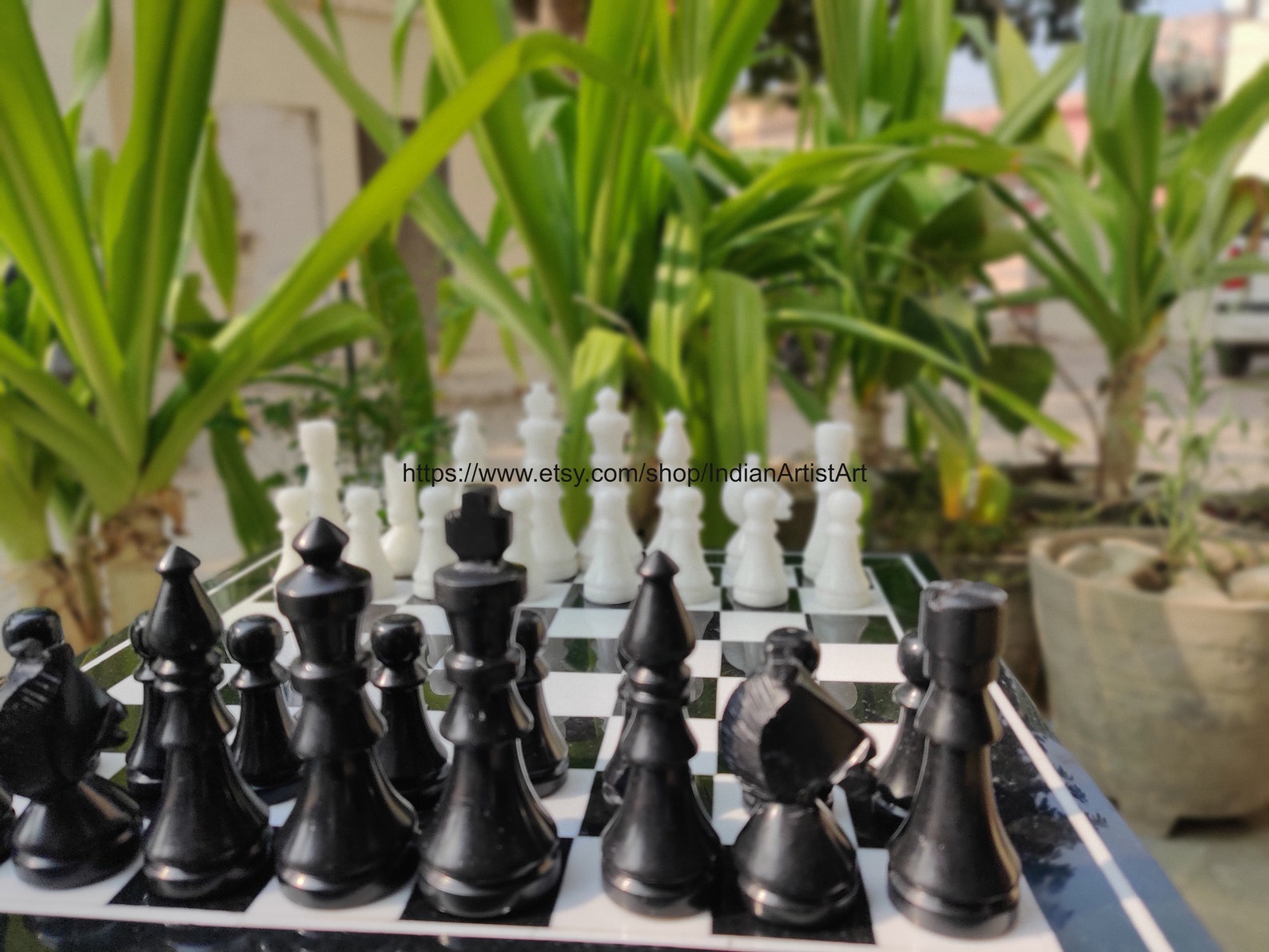 Black Marble Chessboard Home Decor Chess Table Luxury Chess - Etsy