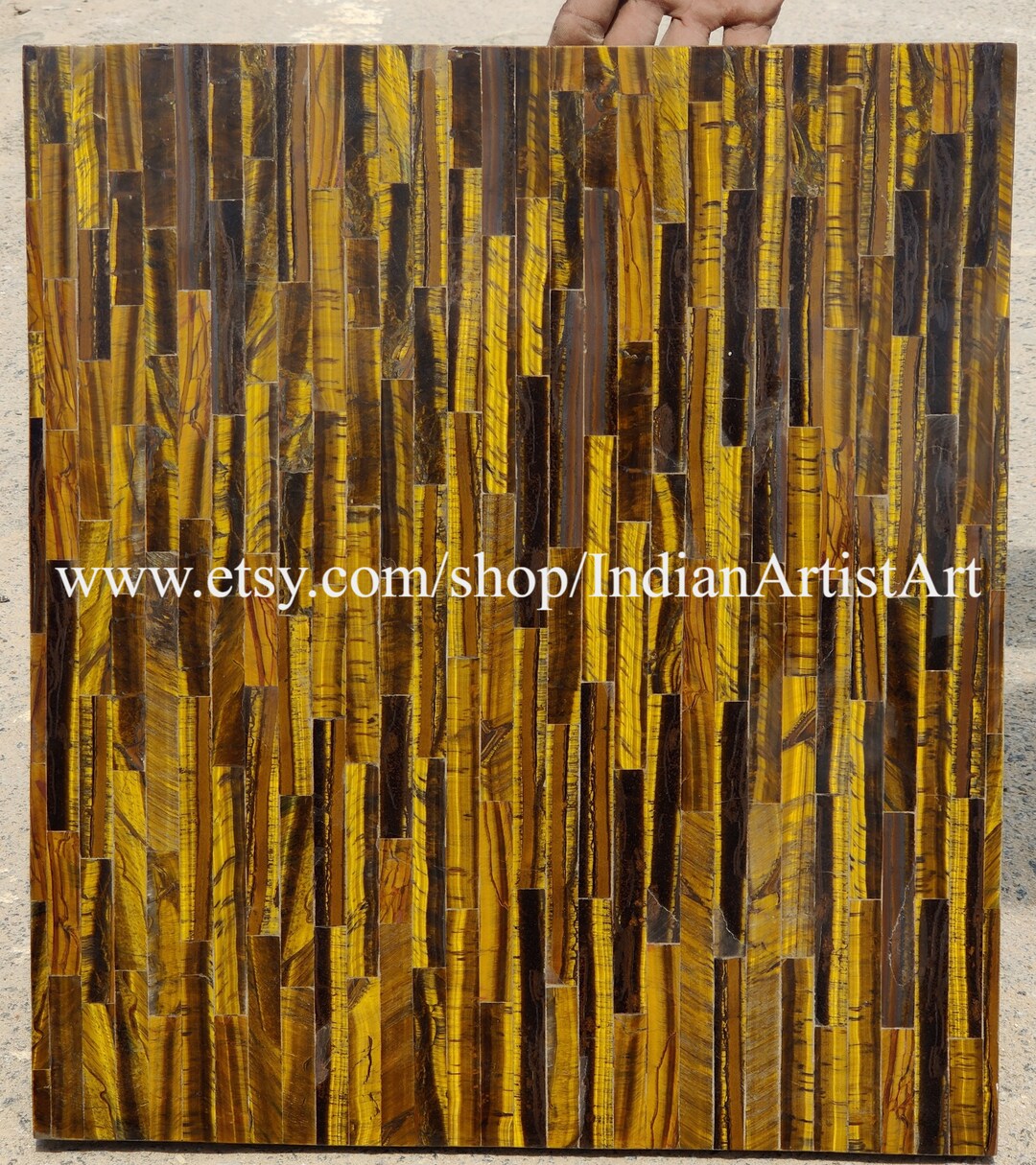 Golden Tiger Eye Table Top, Golden Tiger Eye Inlay Center Table Top ...