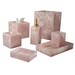 Pink Rose Quartz Bathroom Set / Set of Seven Pieces for Bathroom ...
