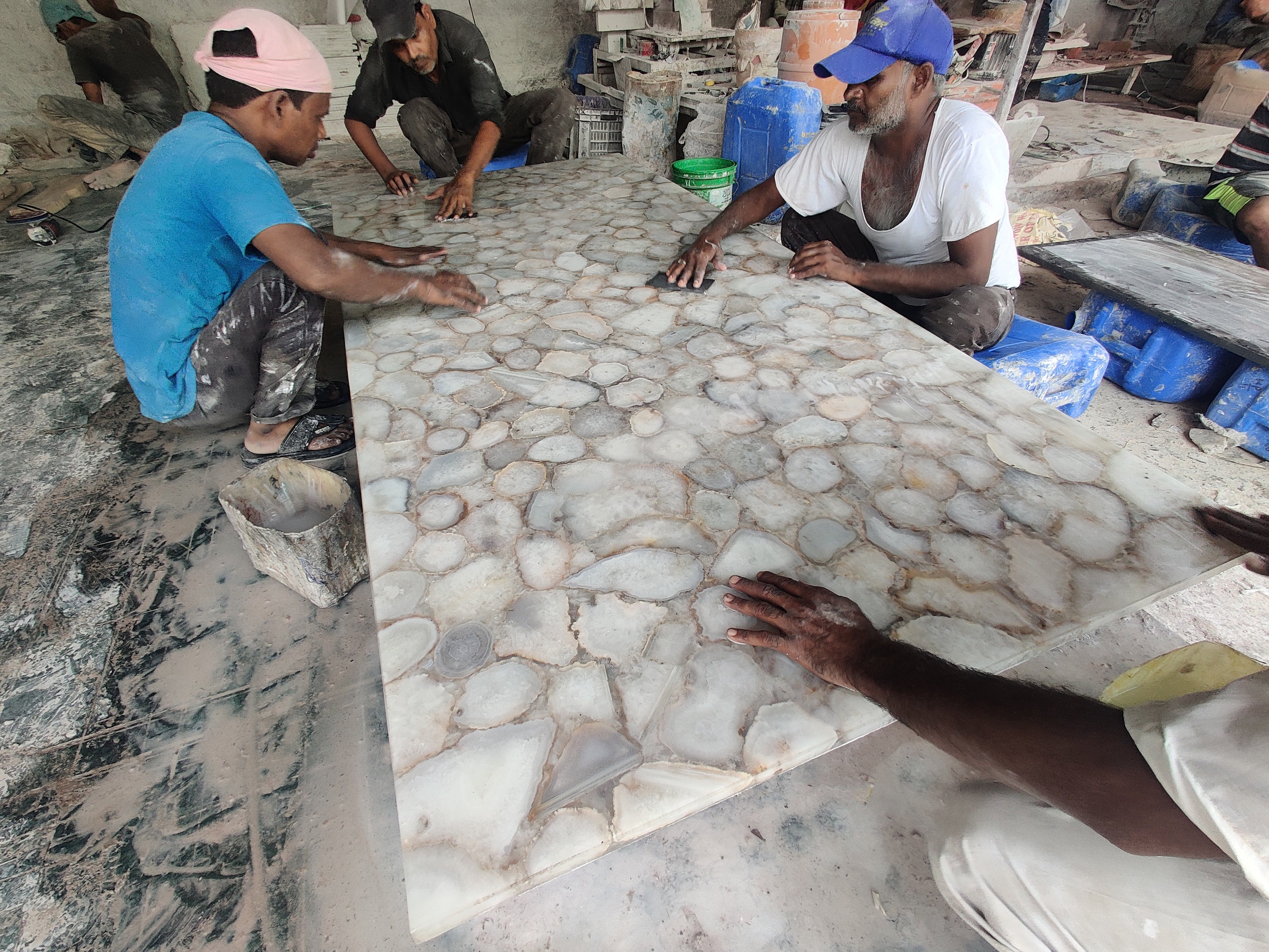 Green Agate Coffee Table Top / Agate Slab for Kitchen Wall - Etsy