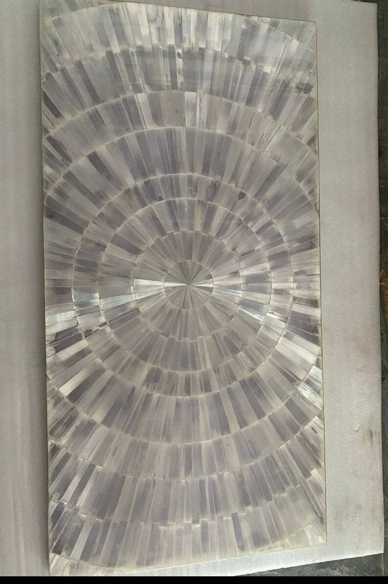 Selenite Dining Table Top / Selenite Stone Sun Burst Table Top - Etsy