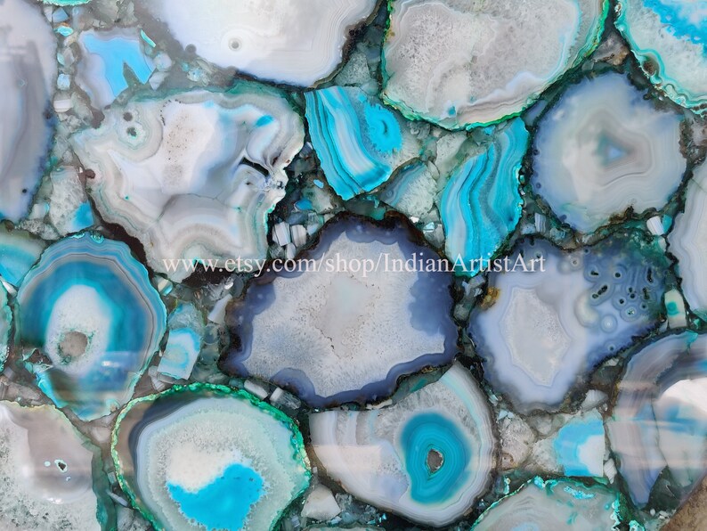 Agate Table for Home Décor | Etsy