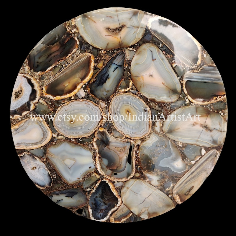 Agate End Table - Etsy