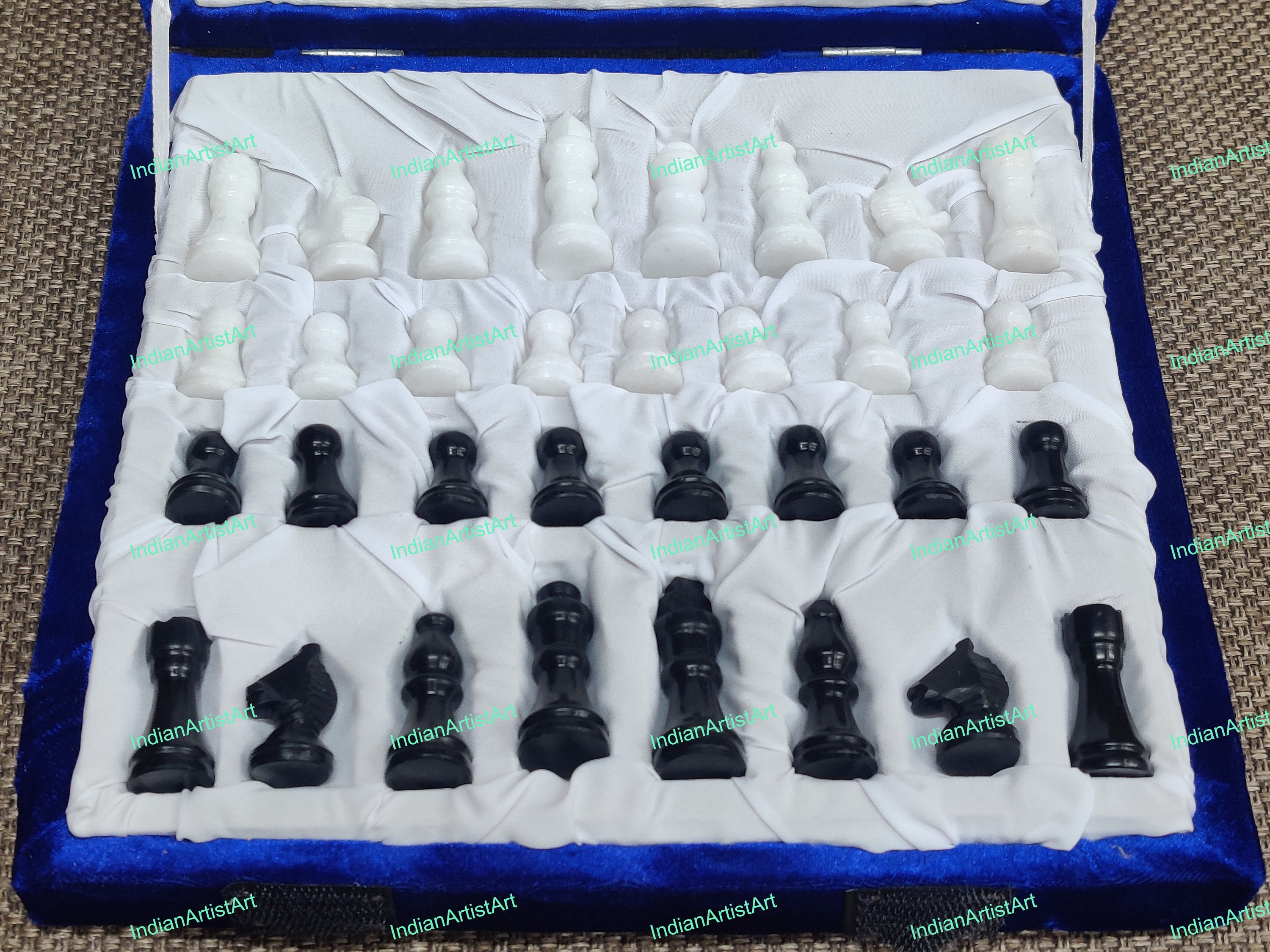 Abalone Sea Shell Chess Set: Indian Handmade Marble & Stone Board - Etsy
