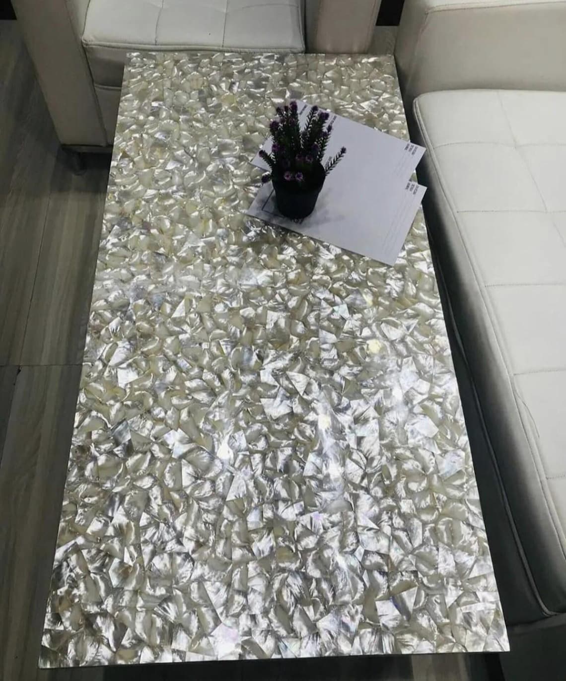 Mother of Pearl Inlay Dining Table Top: Handmade Stone Table - Etsy