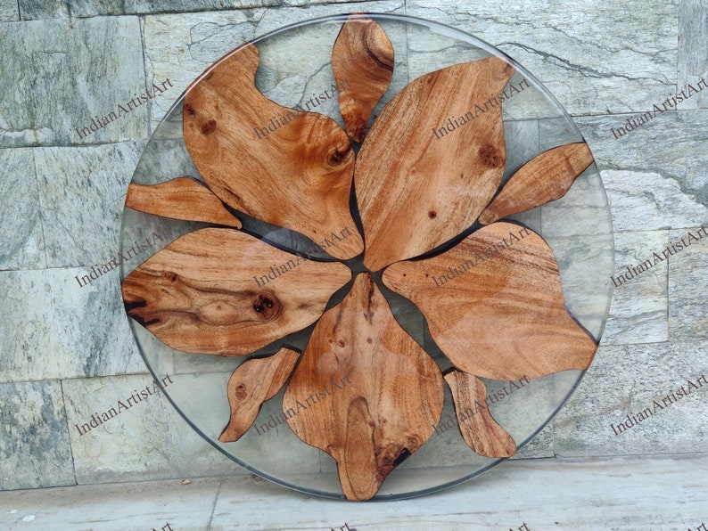 Custom Dine Round Table Epoxy River Table Wood Epoxy Table - Etsy