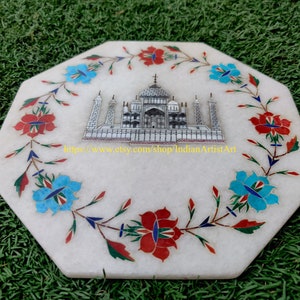 Big Size Marble Coaster India Made Big Size Marble Coaster With Flower ...