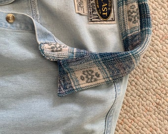 Denim Cut off Shirt - Etsy