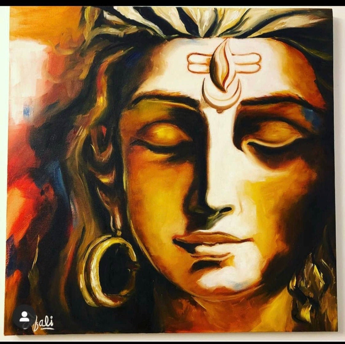 Abstract Paintings Of Lord Shiva