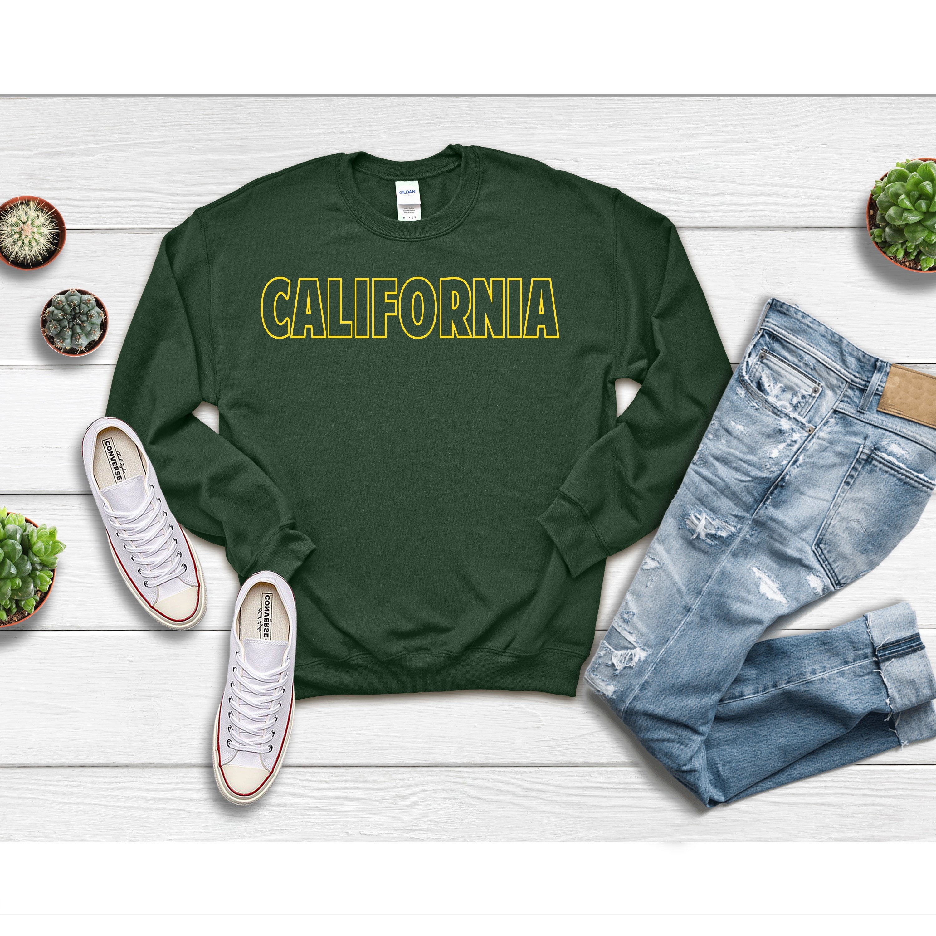 California Sweatshirt California Shirt Cali Sweatshirt | Etsy