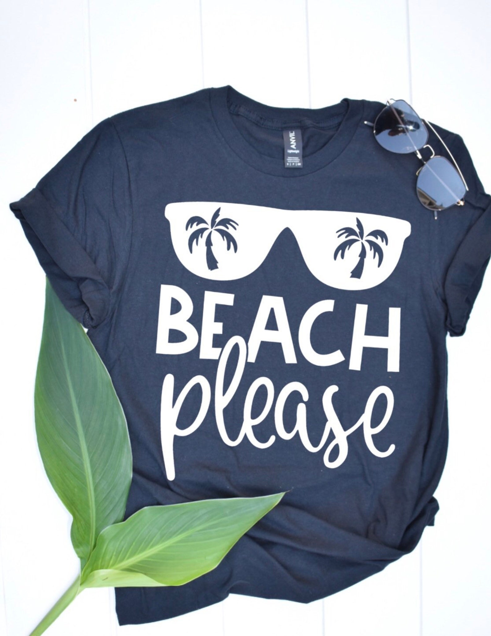 BEACH PLEASE SHIRT, Beach T-shirt, Beach Shirt, Funny Vacation Shirt ...