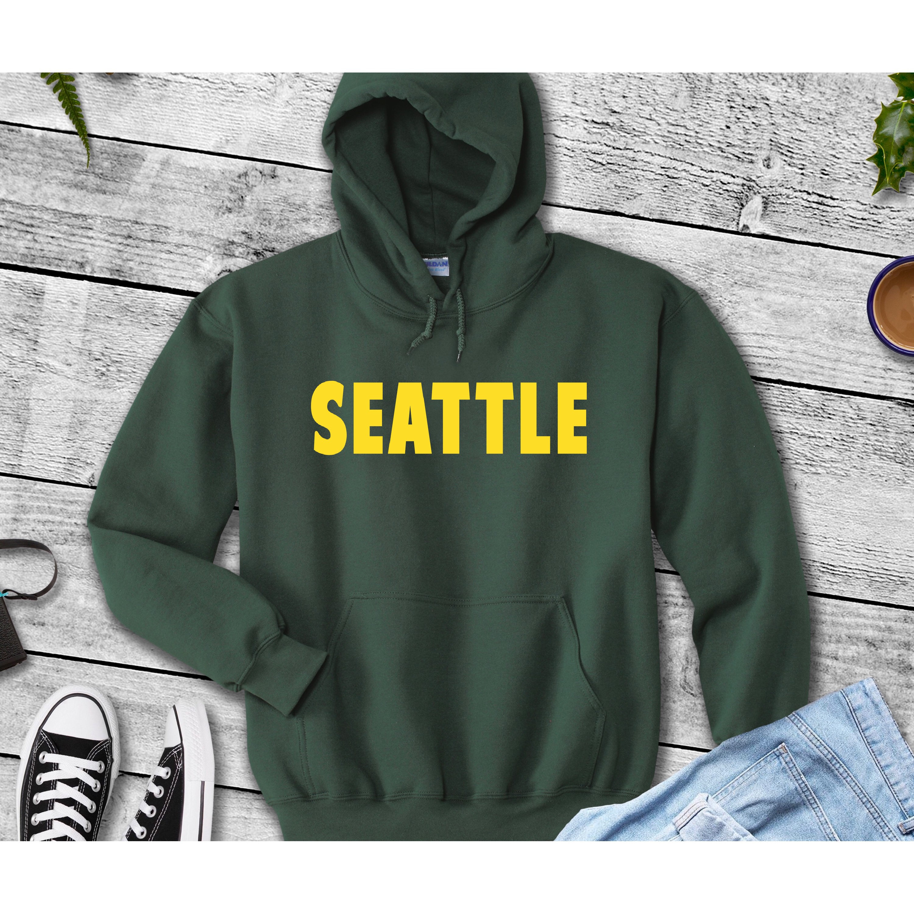 Seattle Sweatshirt, Seattle Shirt, Seattle Hoodie, Seattle Hooded ...