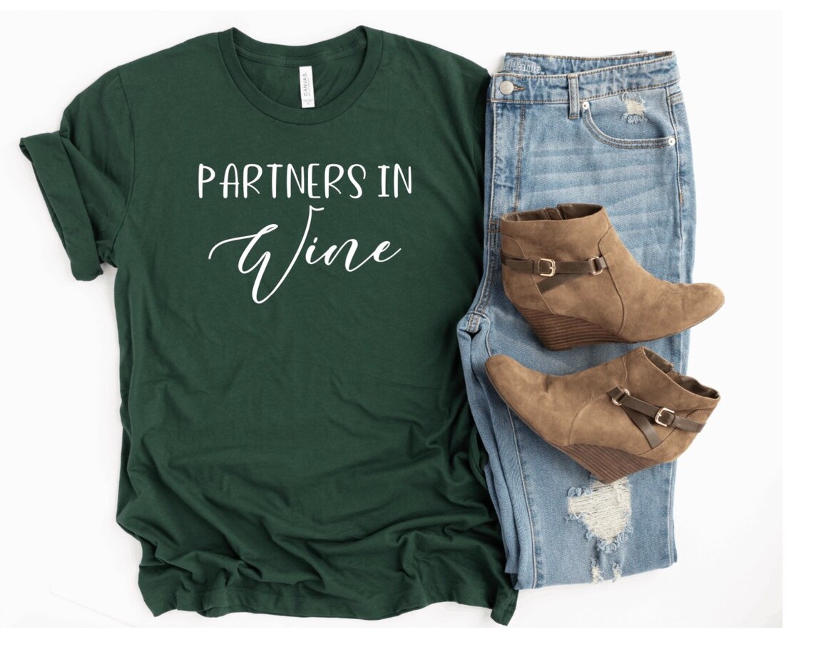 Partners in Wine Shirt Wine Shirt Wine Lover Shirt Winery | Etsy