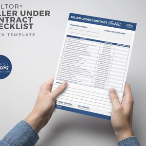 Under Contract Checklist, Realtor Tool, Real Estate Marketing, Real ...