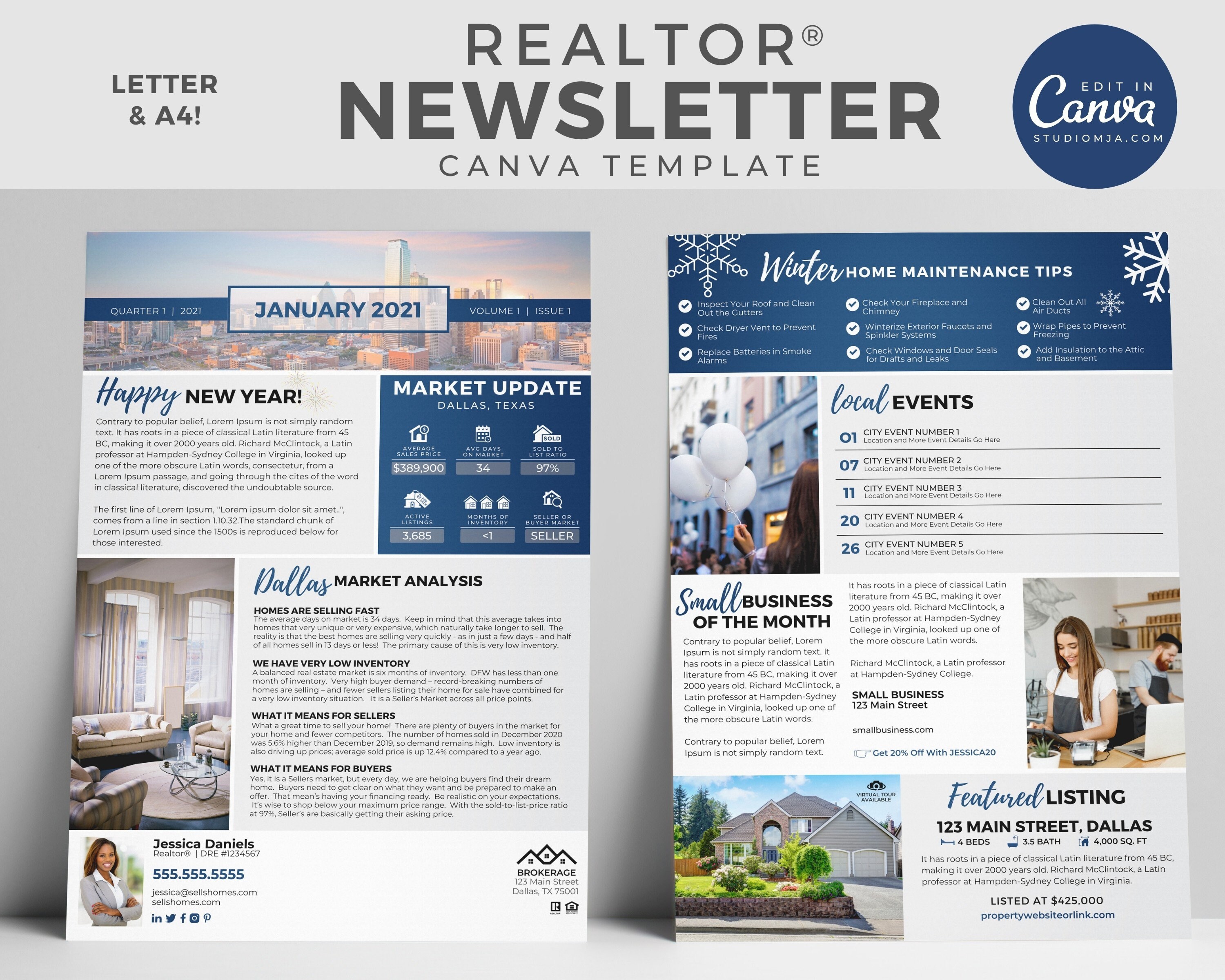 Real Estate Newsletter Template Ubicaciondepersonas cdmx gob mx