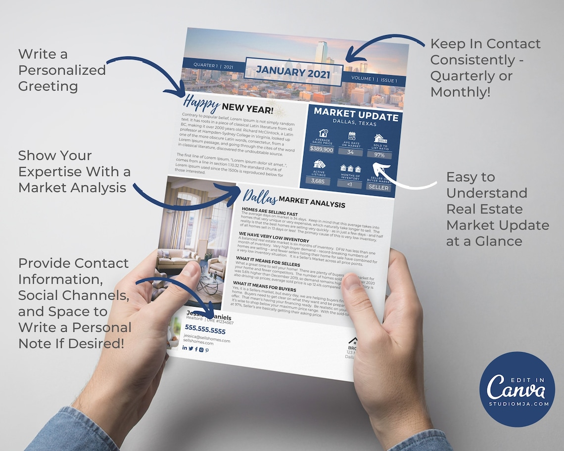 Real Estate Newsletter | January Newsletter | Real Estate Marketing ...