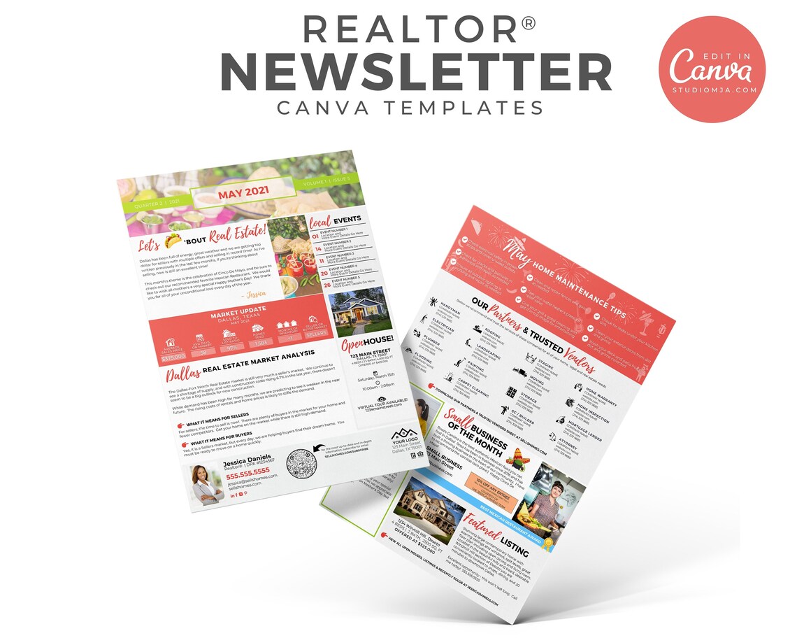 Real Estate Newsletter | Realtor Newsletter | Real Estate Marketing ...