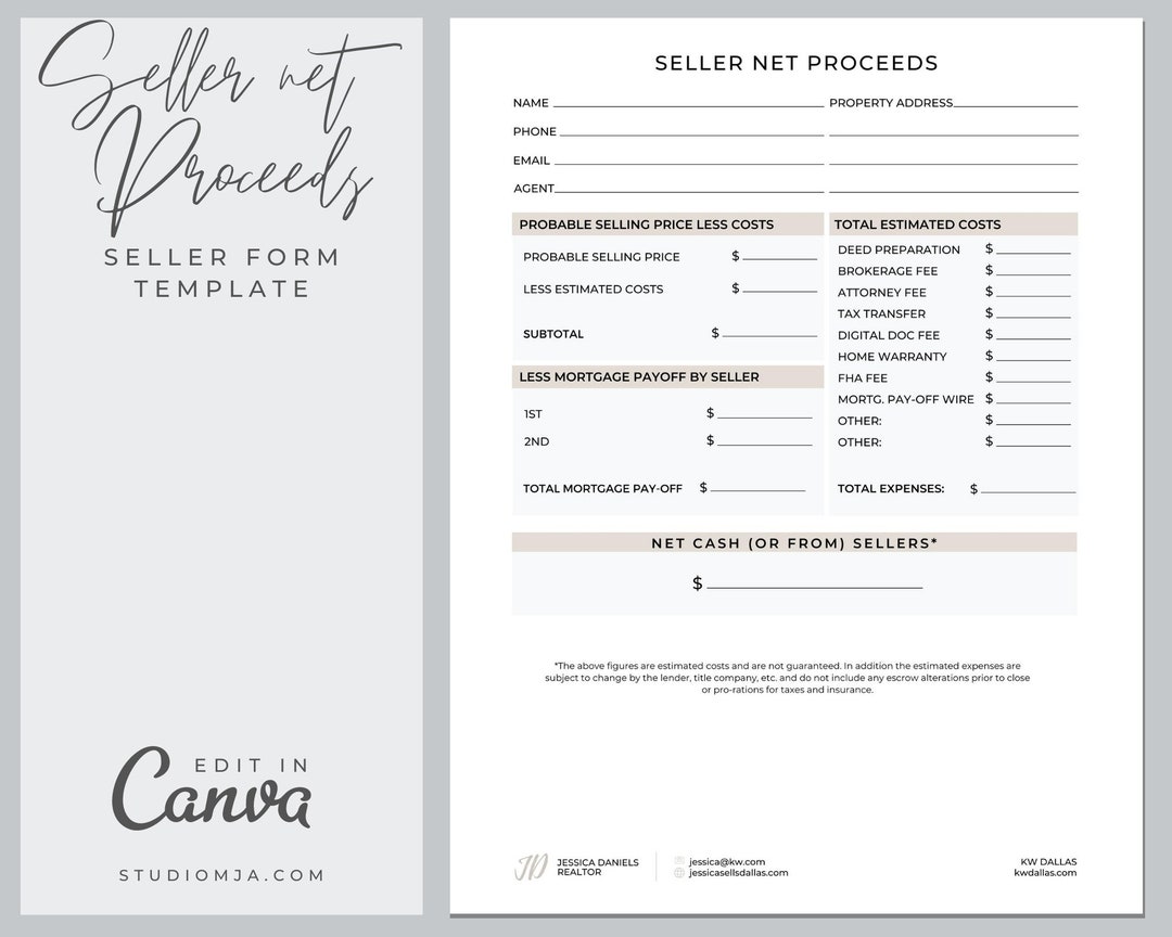 Real Estate Agent Template | Buyer Profile Questionnaire Form Template ...