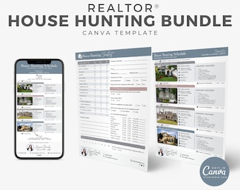 House Hunting Schedule Real Estate Marketing Template Home Buyer Guide ...