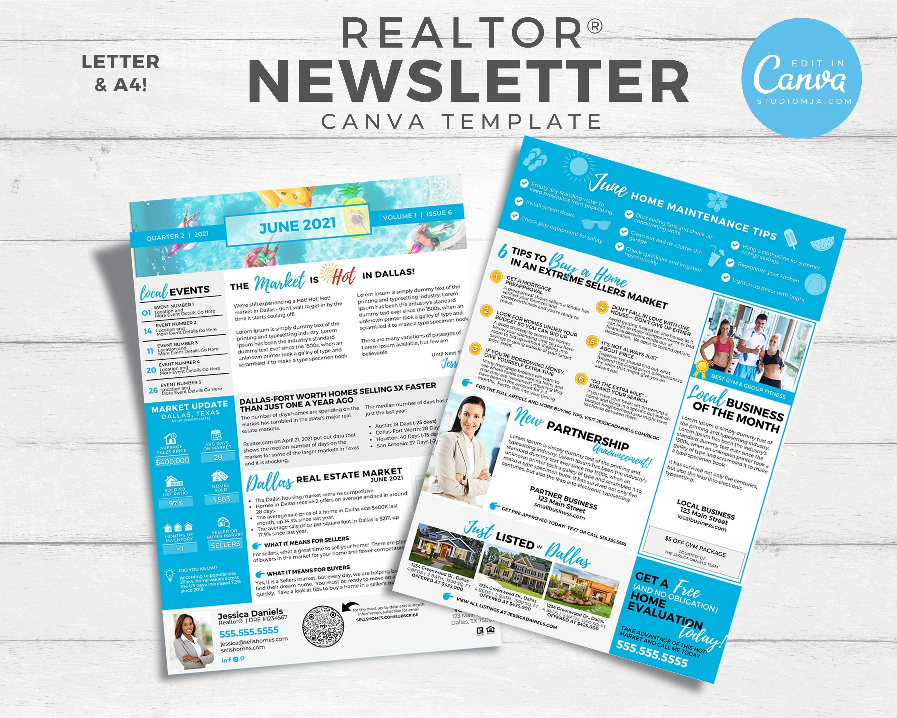 Real Estate Newsletter | June Newsletter | Real Estate Marketing ...
