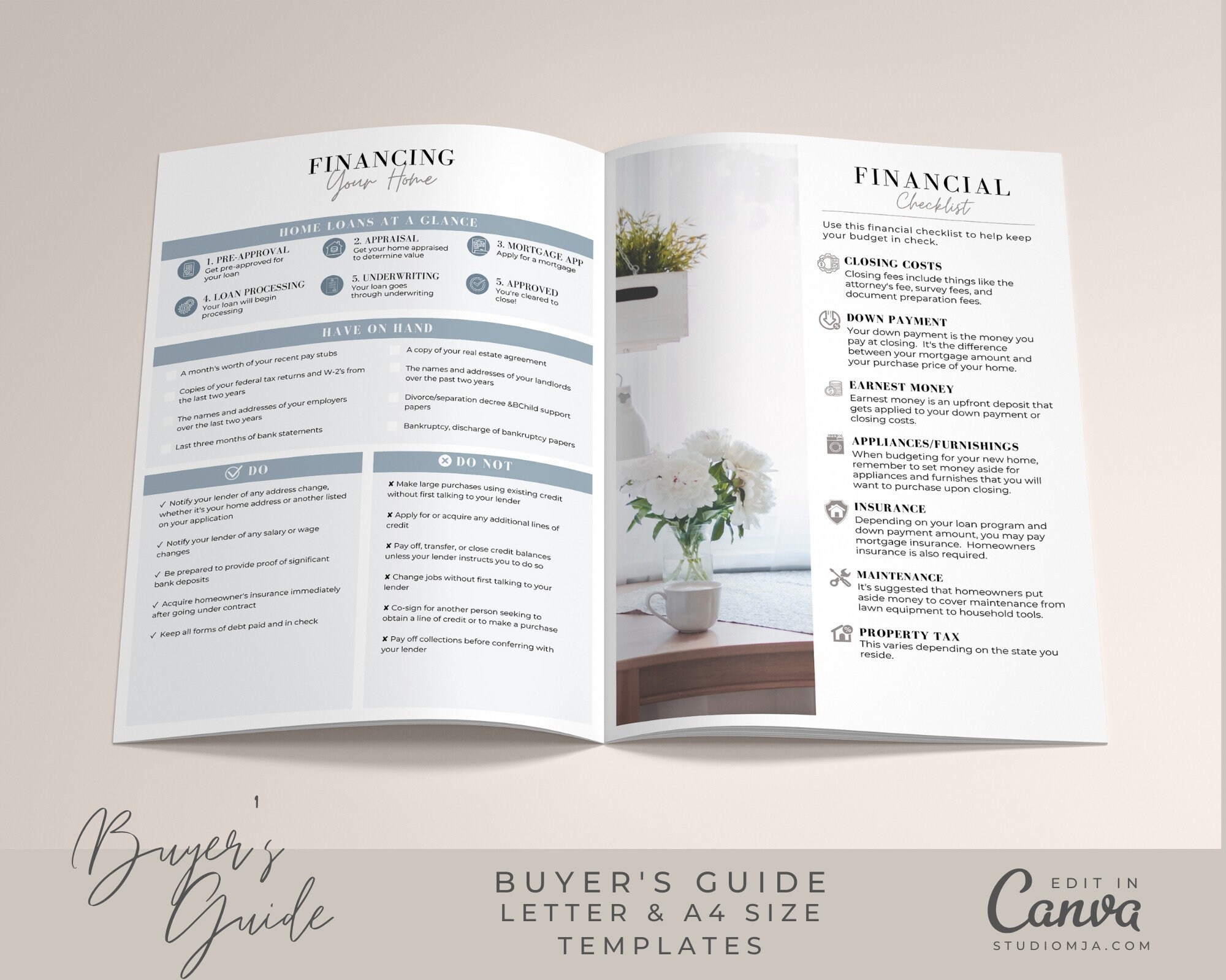 Real Estate Buyer Guide Editable Buyer Packet for Realtors | Etsy