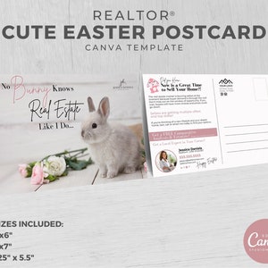 Real Estate Easter Postcard | Realtor Template | Real Estate | Canva ...