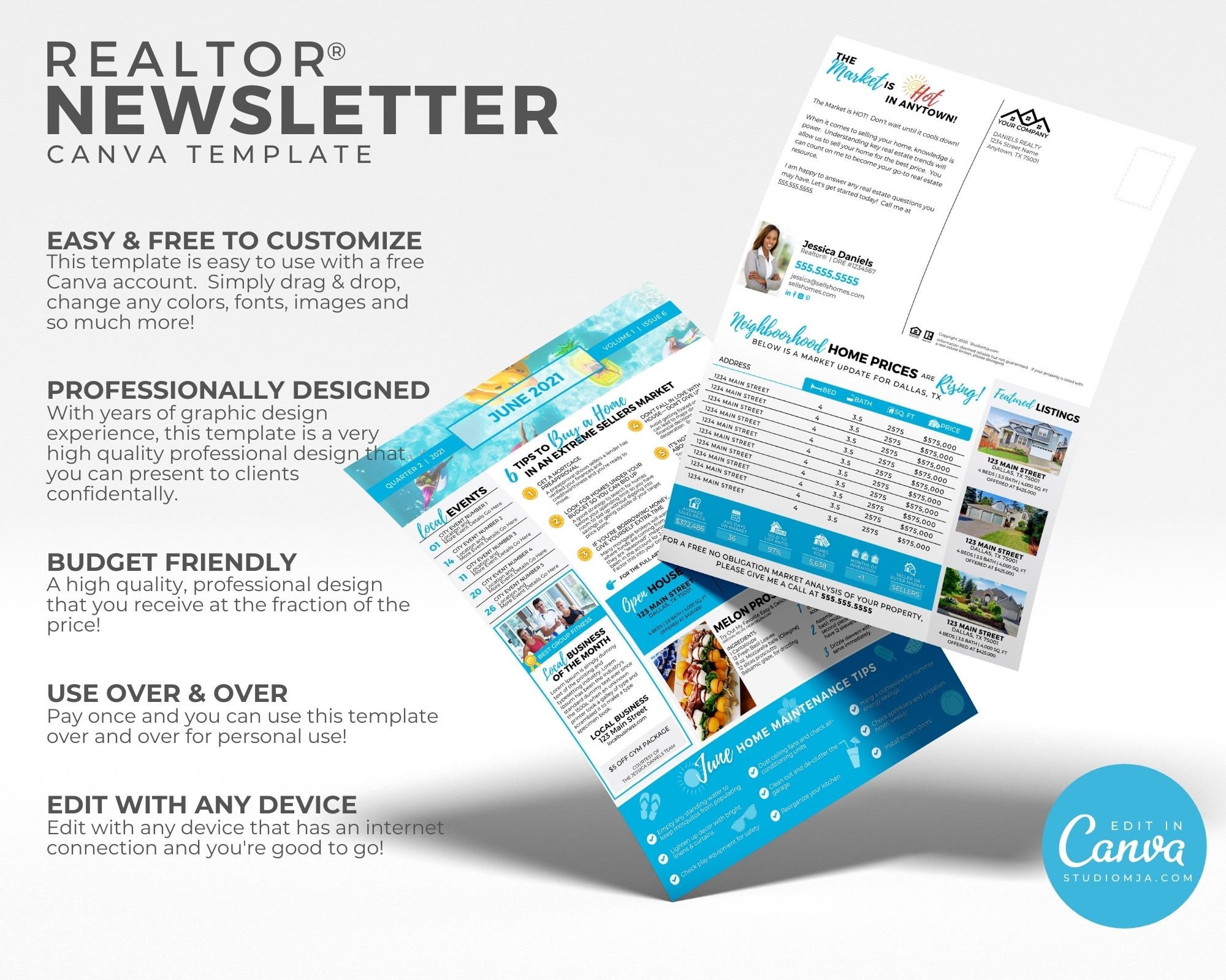 Real Estate Newsletter | June Newsletter | Real Estate Marketing ...