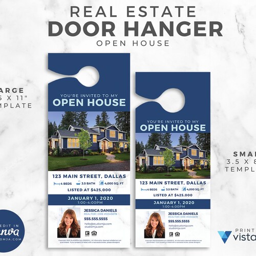 Real Estate Door Hanger Hang Tags Real Estate Realtor - Etsy