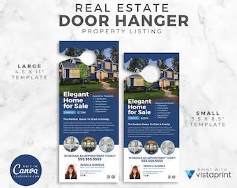 Door Hanger, Hang Tags, Real Estate, Realtor, Realtor Marketing, Door ...