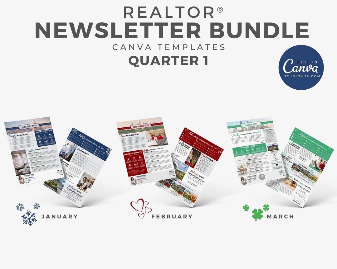 Real Estate Newsletter Realtor Newsletter Real Estate Marketing Email ...