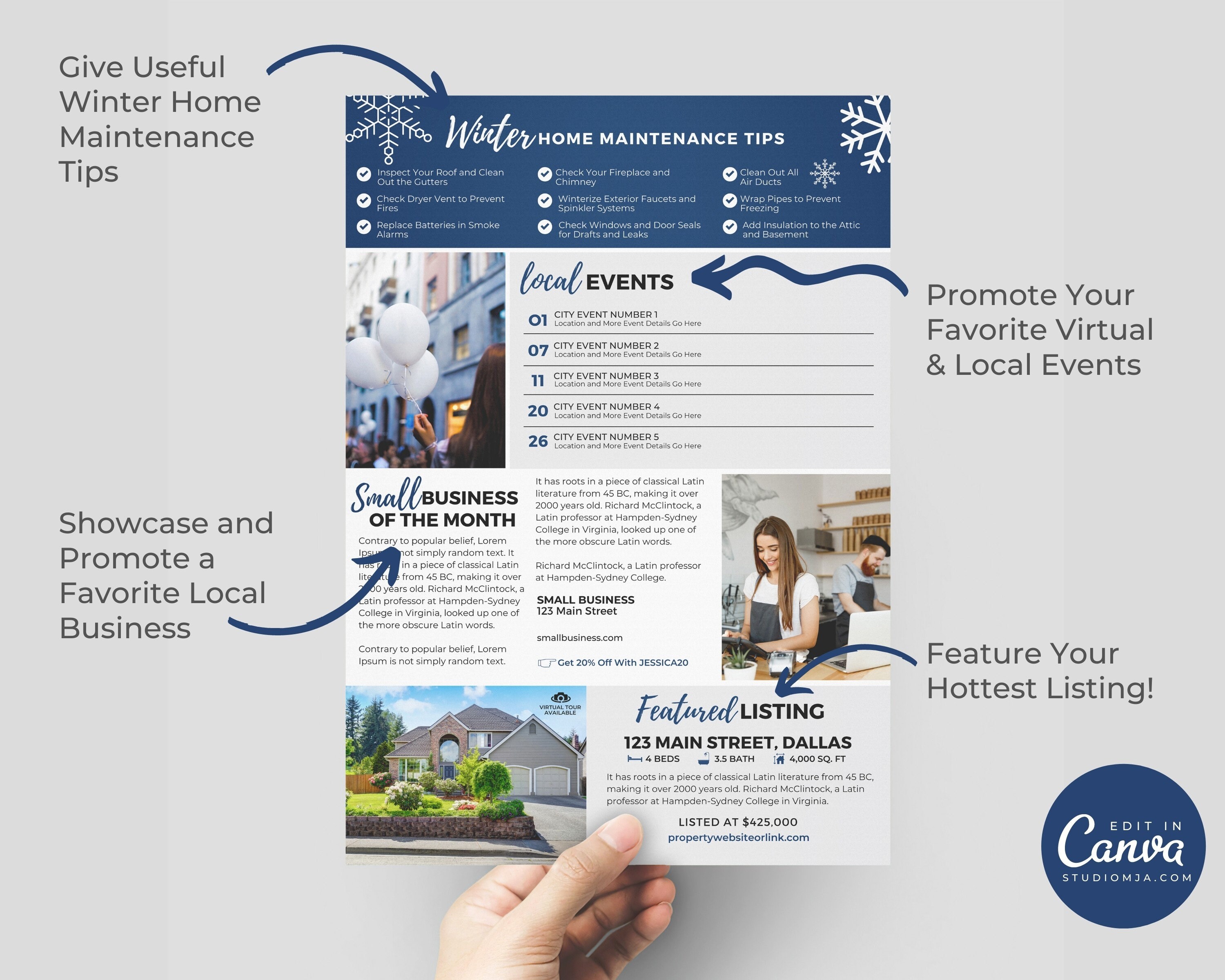 Real Estate Newsletter | January Newsletter | Real Estate Marketing ...