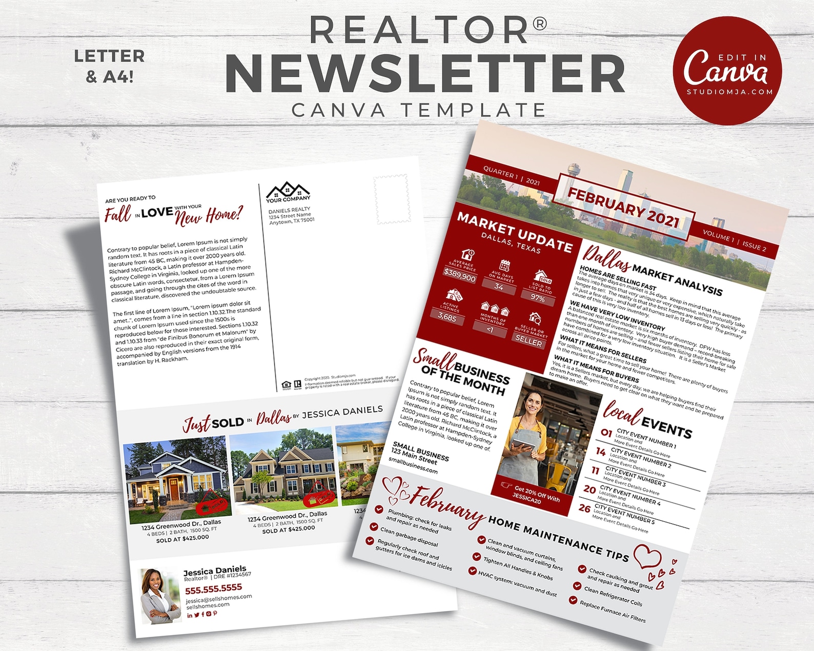 Real Estate Newsletter | February Newsletter | Real Estate Marketing ...