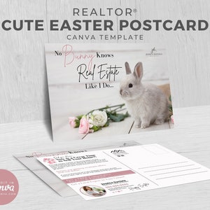 Real Estate Easter Postcard | Realtor Template | Real Estate | Canva ...