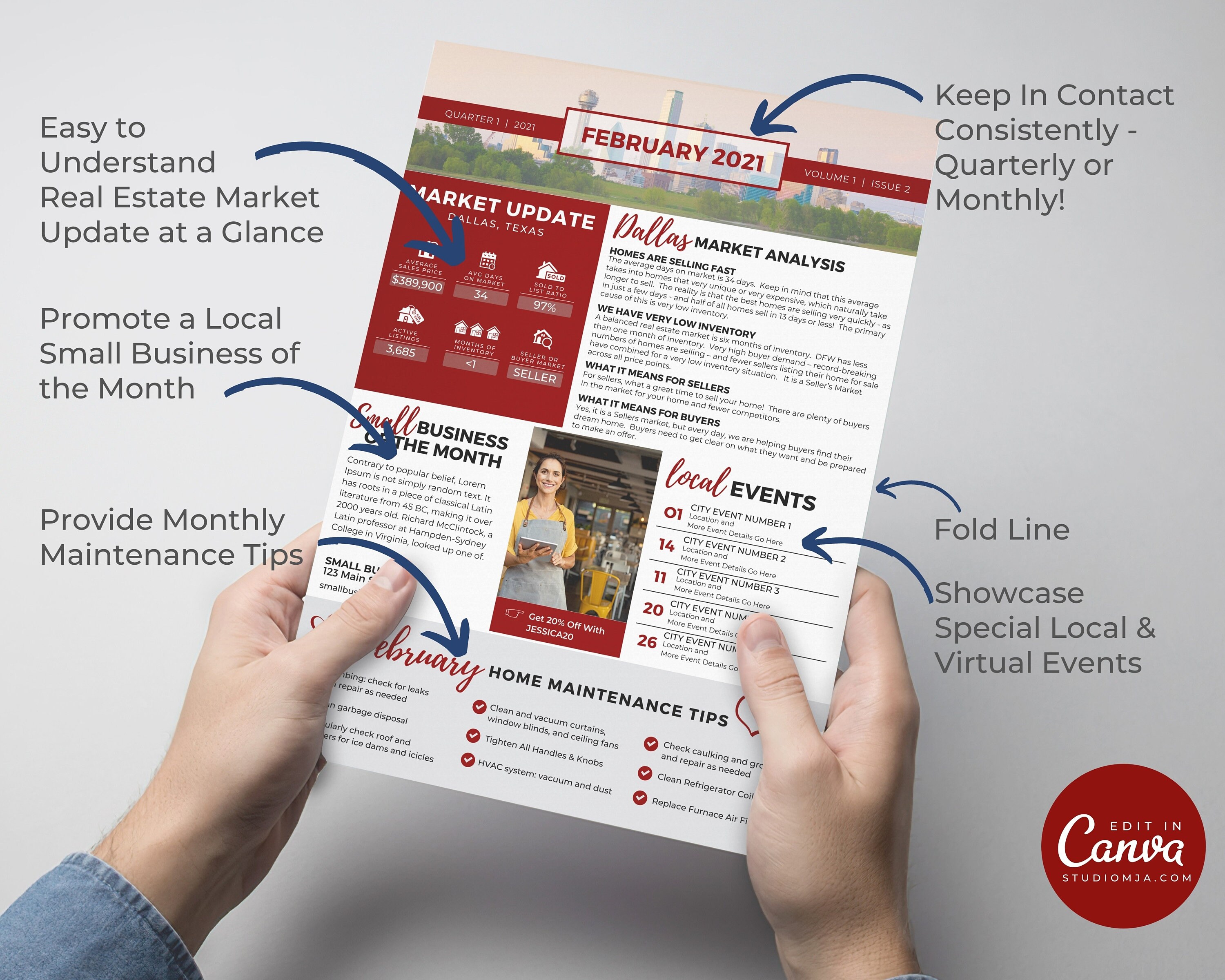 Real Estate Newsletter | February Newsletter | Real Estate Marketing ...