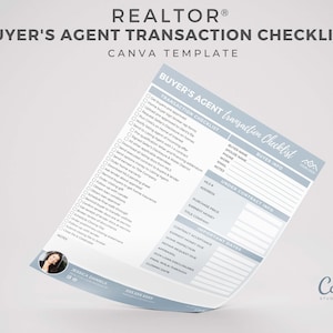 Sellers Agent Transaction Checklist, Real Estate Marketing, Real Estate ...